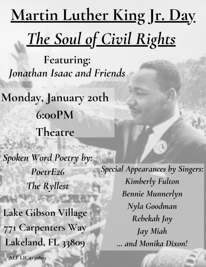 Martin Luther King Jr. Day: An Evening of Soul and Civil Rights - Lake ...