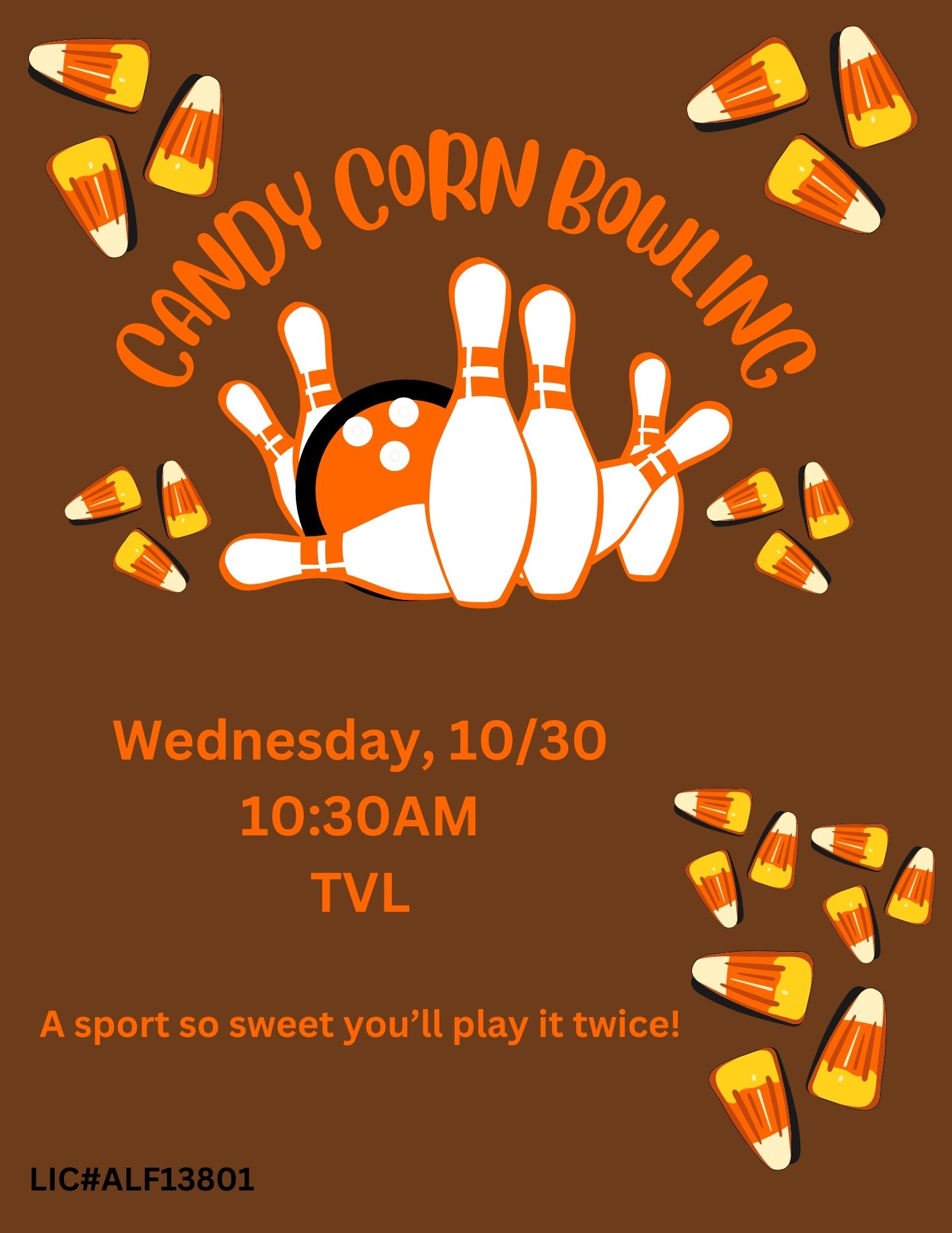 Candy Corn Bowling - Lake Gibson Village