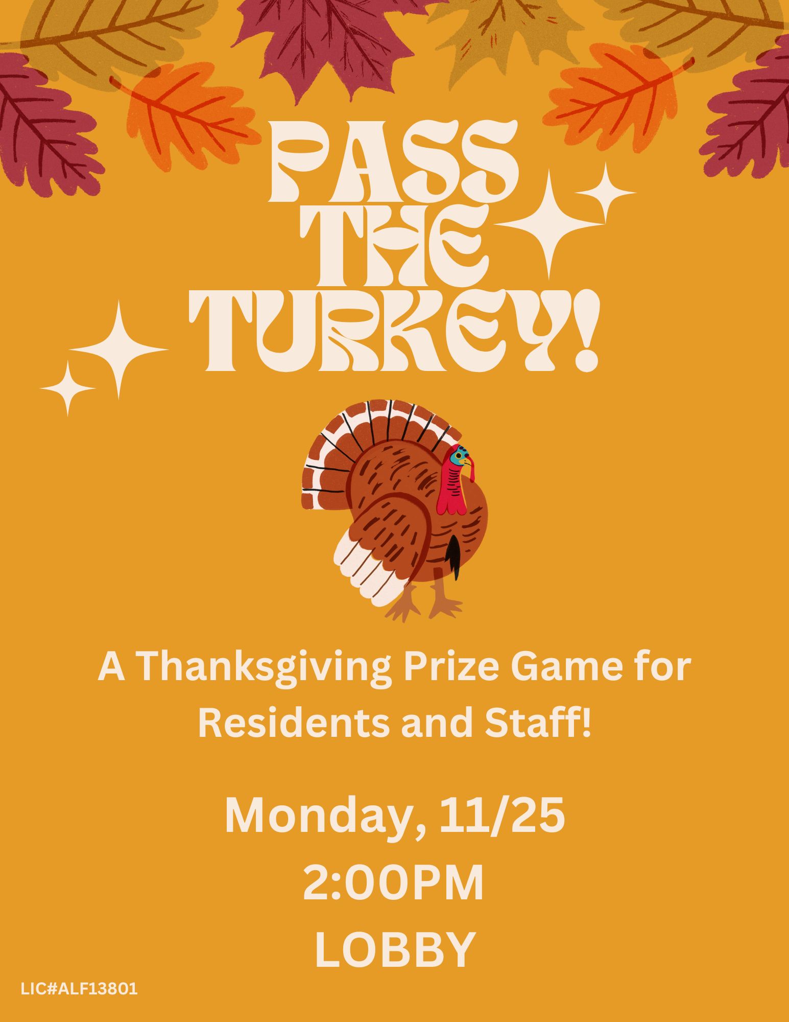 Pass The Turkey! - Lake Gibson Village