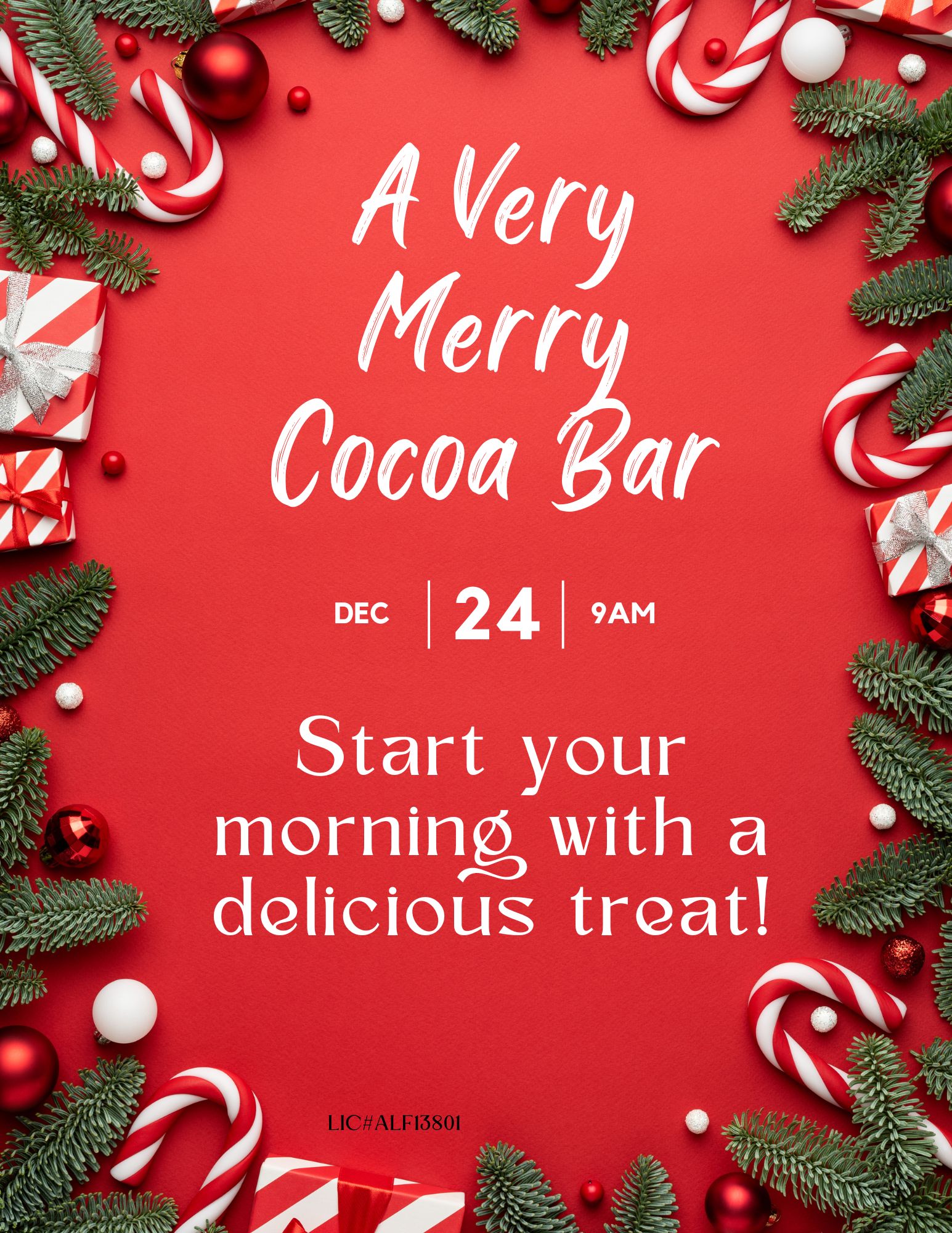 A Very Merry Cocoa Bar! - Lake Gibson Village