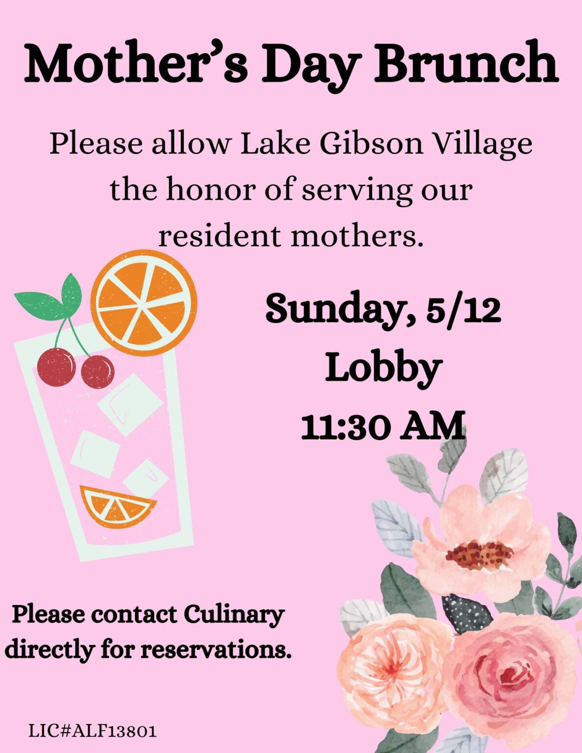 Mother's Day Brunch! - Lake Gibson Village