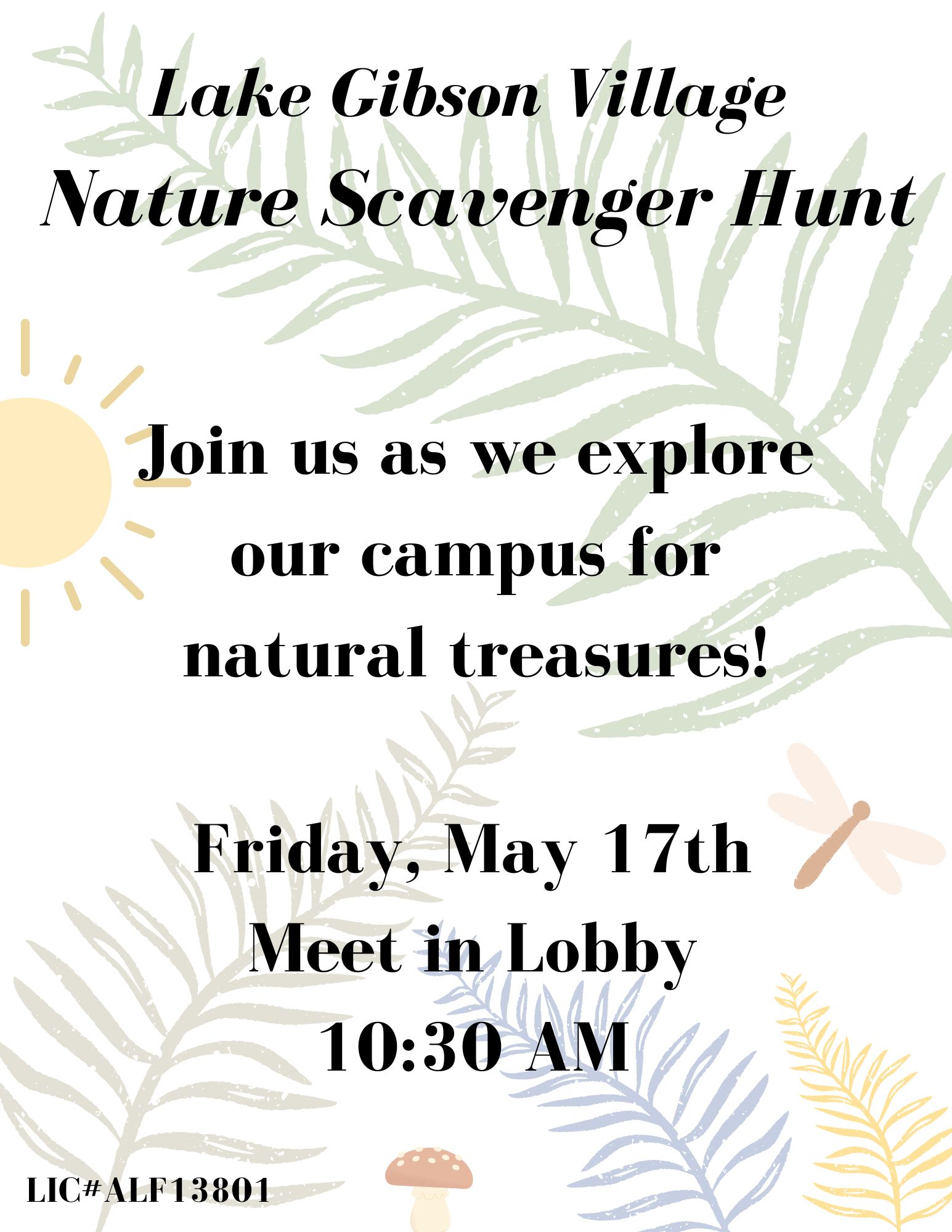 Nature Scavenger Hunt! - Lake Gibson Village
