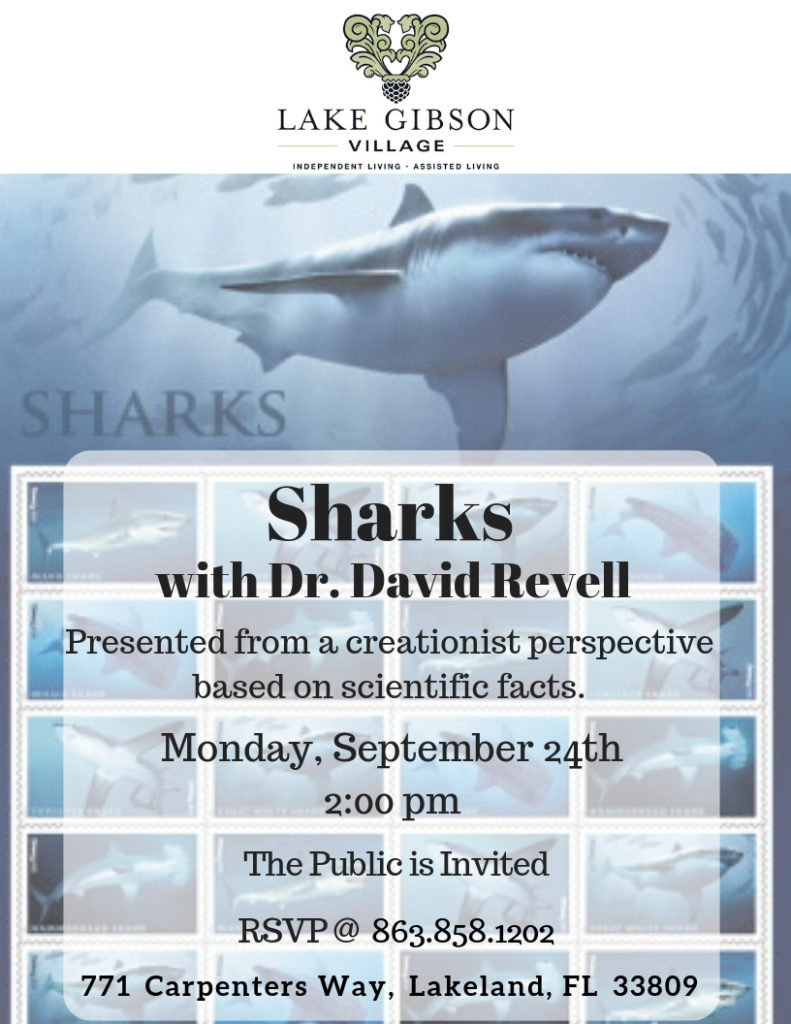 Shark Presentation with Dr. David Revell - Lake Gibson Village